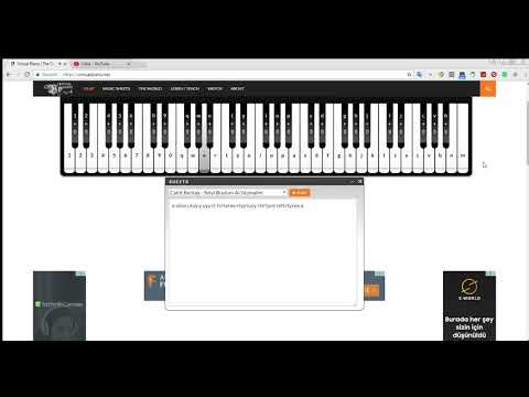 Virtual Piano - Selvi boylum al yazmalım performansı