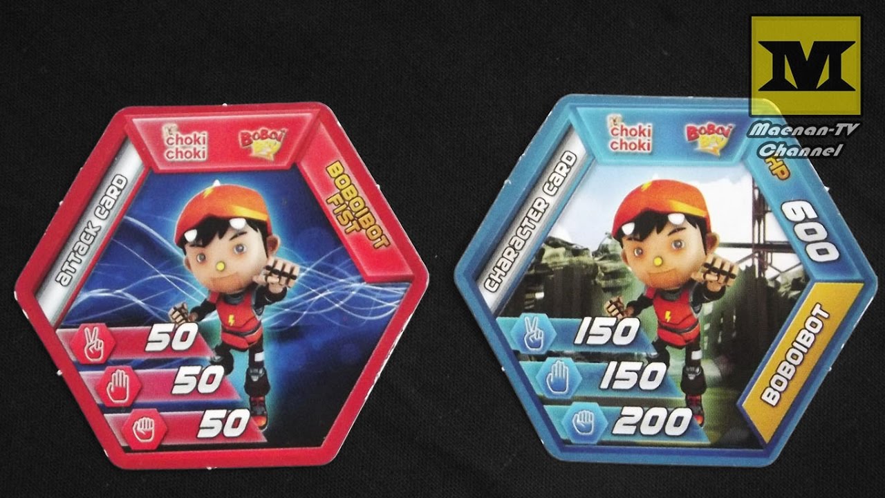 BOBOIBOY Kuasa Tujuh AR Hexagon Card : Boboibot (Attack Card) - YouTube