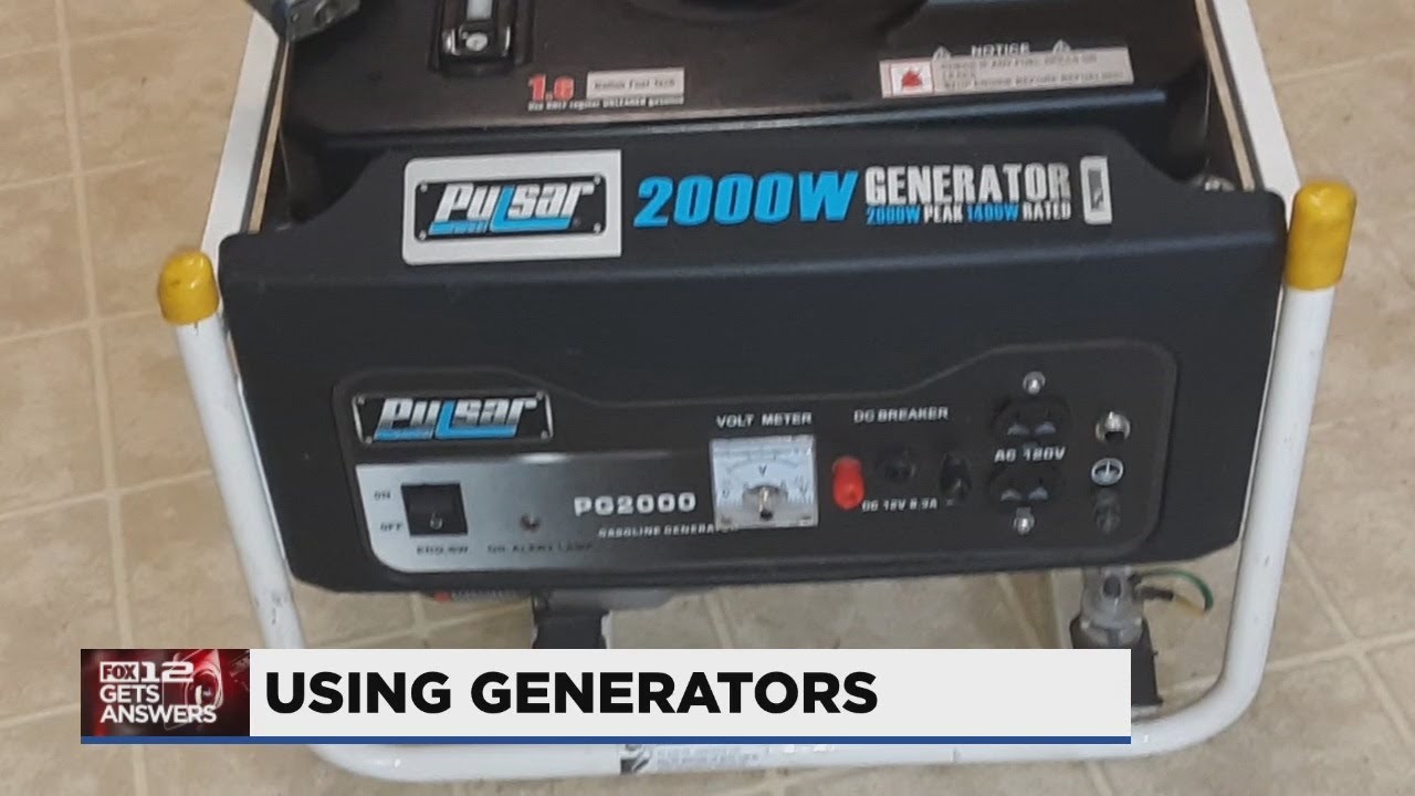 FOX 12 Gets Answers Generator Use During A Power Outage YouTube FOX 12 Gets Answers Generator Use During A Power Outage YouTube