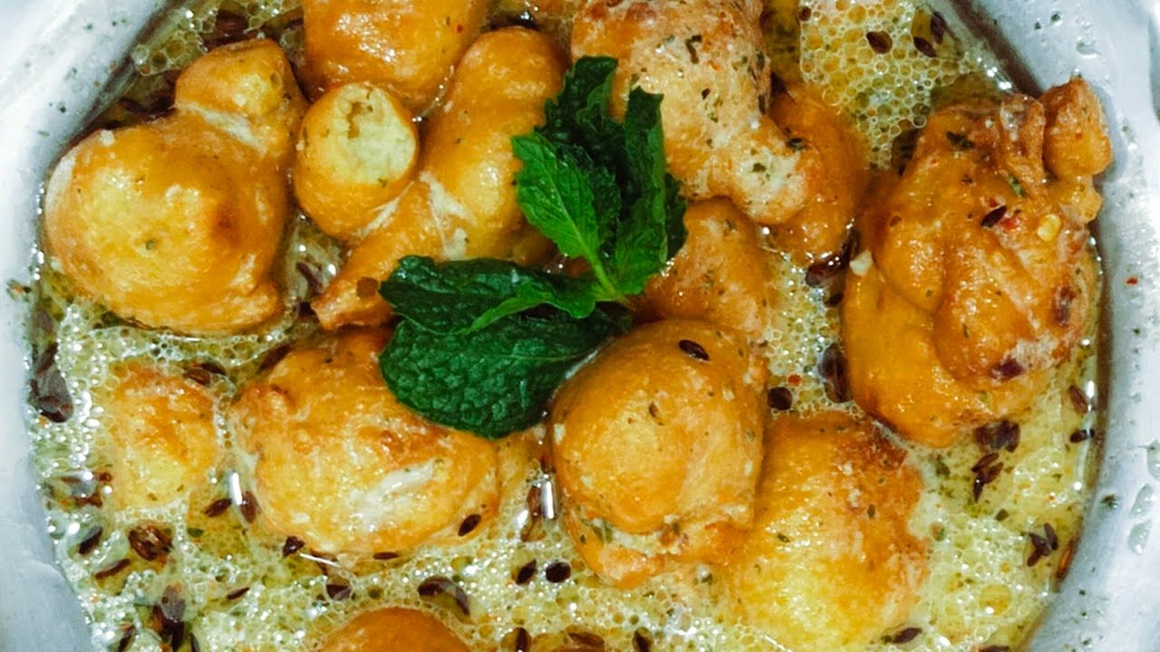 soft perfect dahi fulki Hari dahi fulki recipe - YouTube