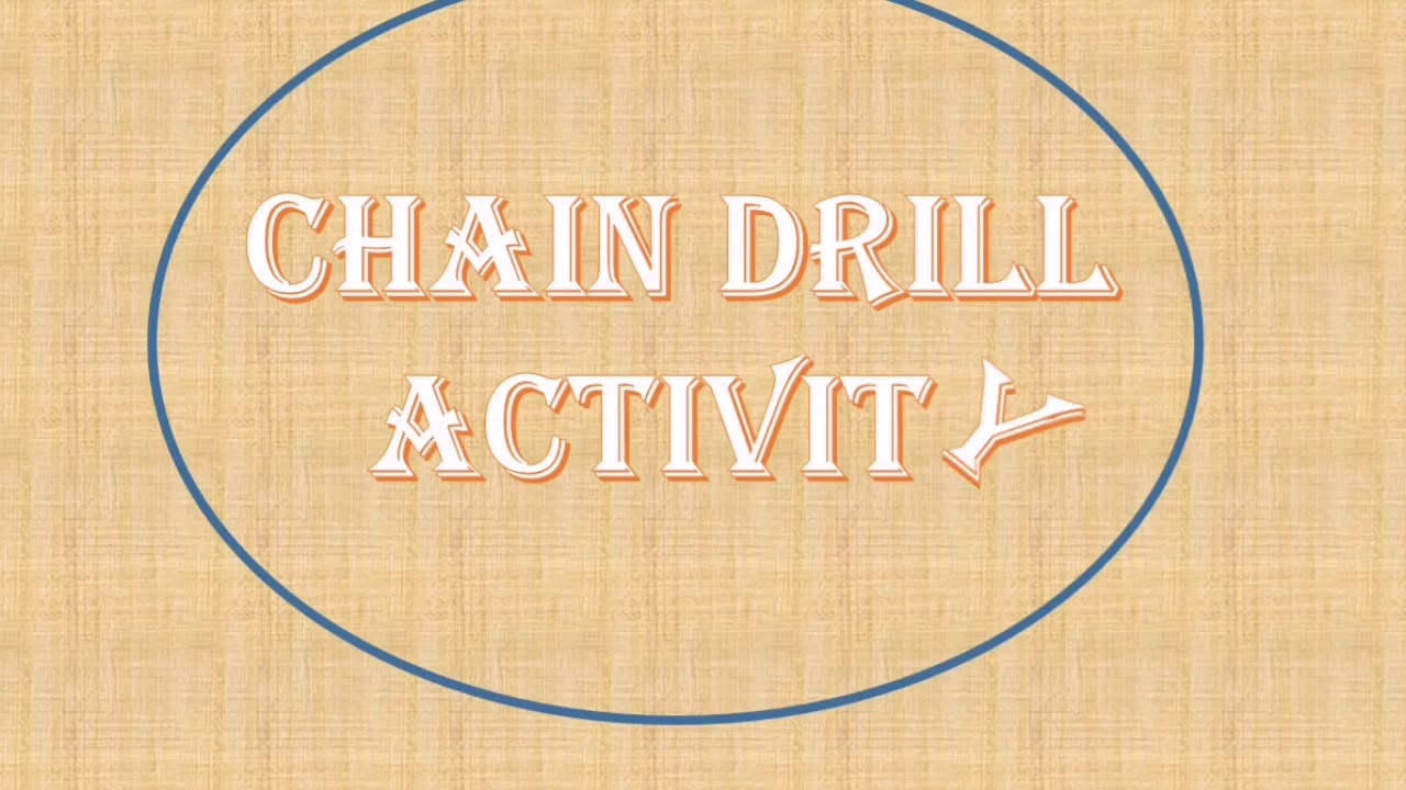 CHAIN DRILL ACTIVITY class 5 - YouTube