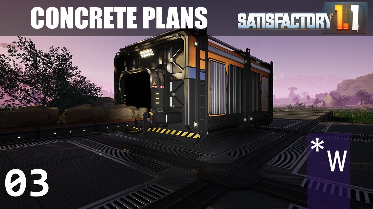 Concrete Factory Foundations - 05.03 SATISFACTORY - YouTube