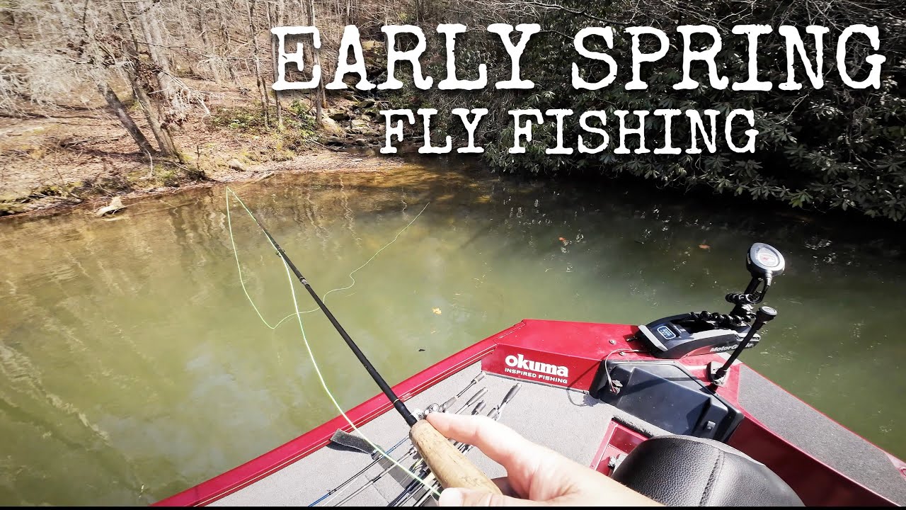 First fly fishing video of 2024 and some topwater bass - YouTube