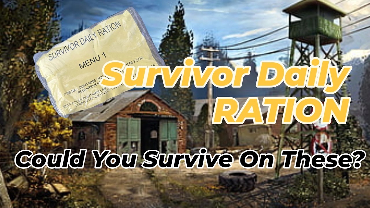 What's Inside a SURVIVOR's Daily Ration Pack? - YouTube