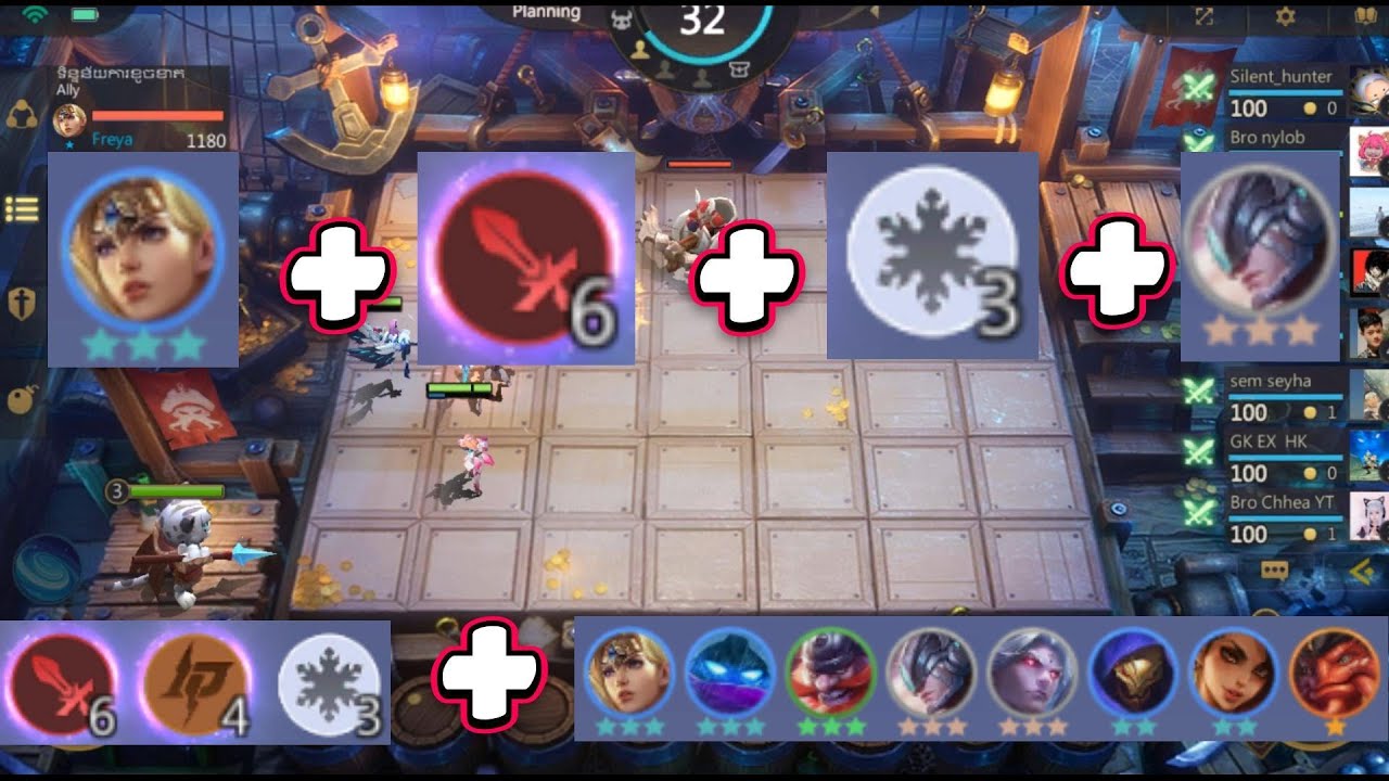 Freya 3 Star Combo Northern Vale Kill all, Magi chess, Mobile legends ...