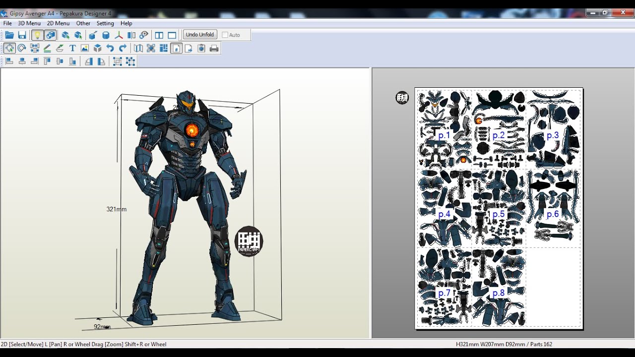 Gipsy Avenger Papercraft - YouTube