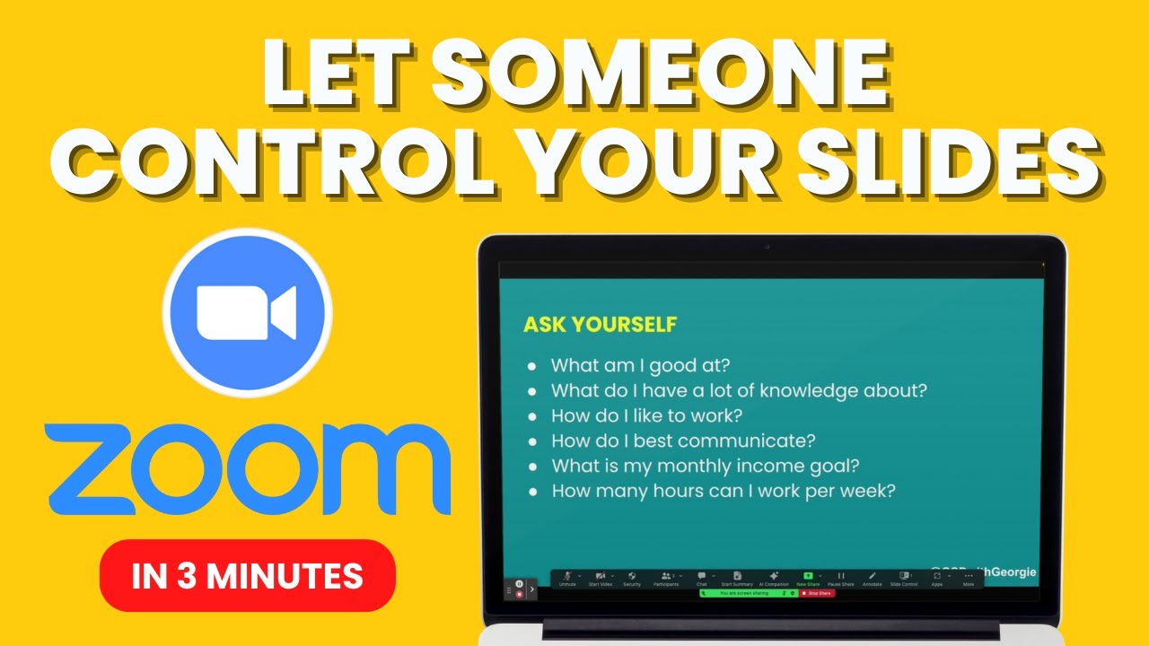 How To Let Others Advance Your Slides in Zoom | Zoom Beginner Tutorials ...