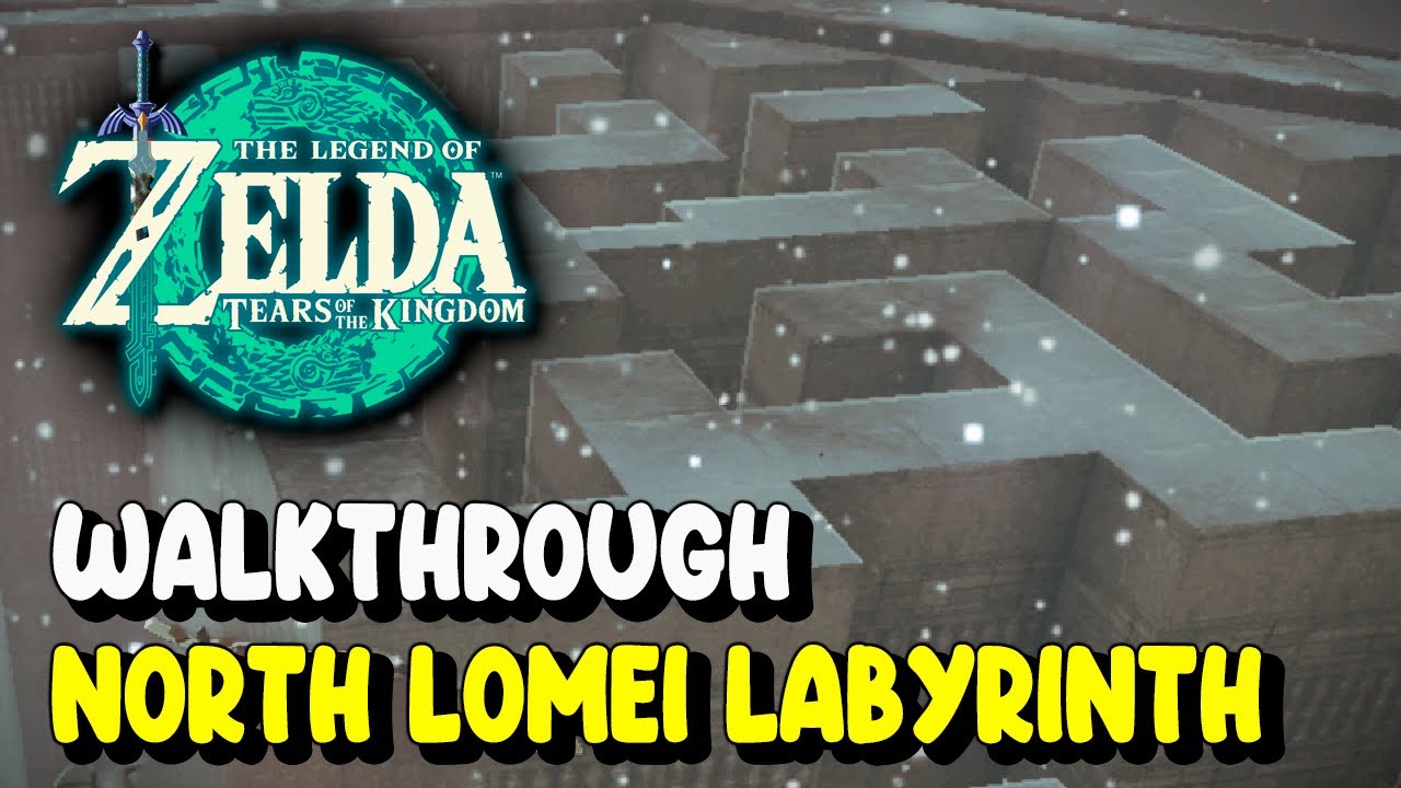Zelda Tears of the Kingdom NORTH LOMEI LABYRINTH WALKTHROUGH (How to ...