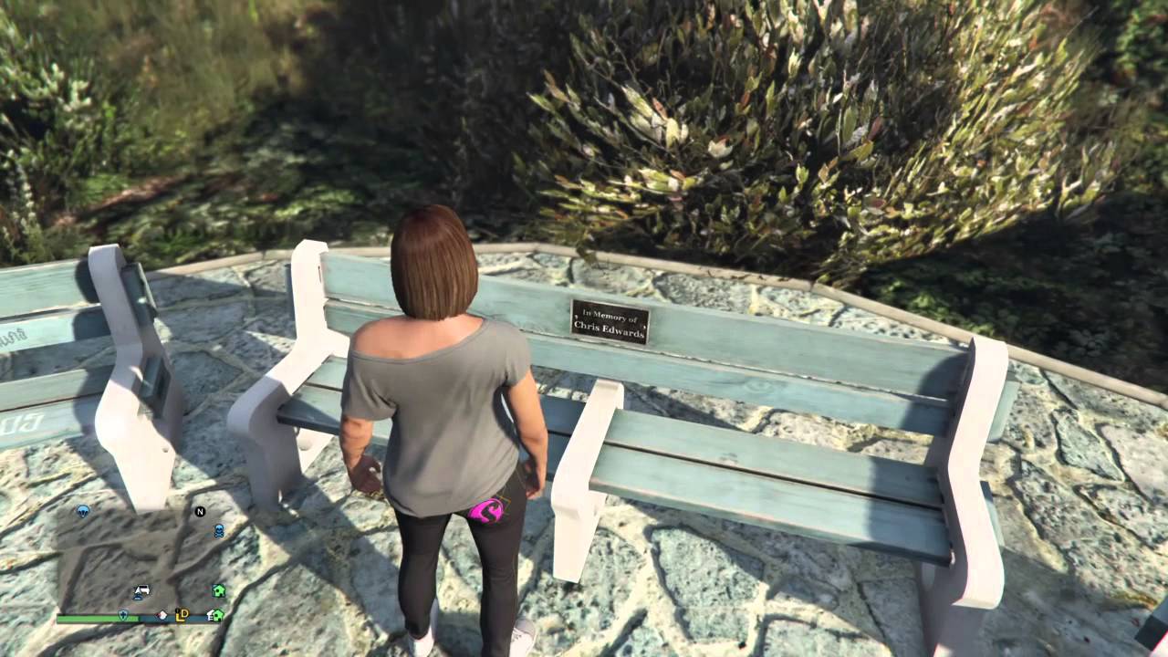 GTA 5 memorial bench in memory of the late Chris Edwards - YouTube