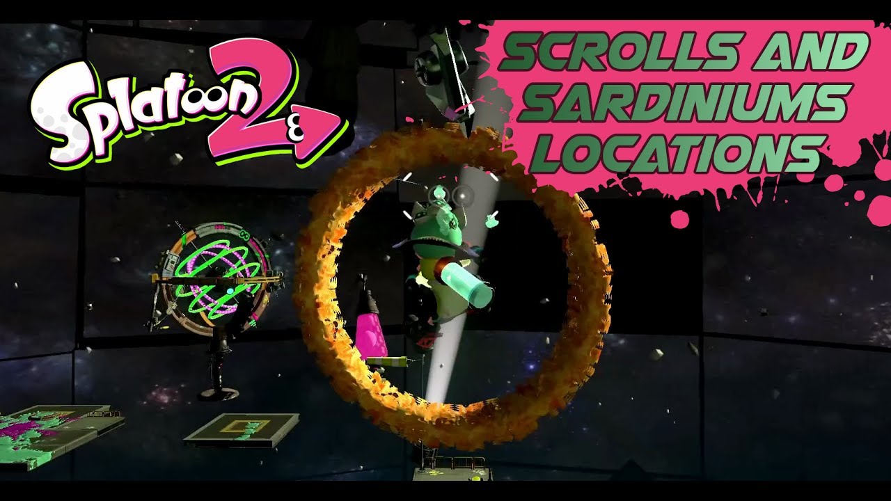 Splatoon 2 - All sunken scrolls and Sardiniums locations - YouTube