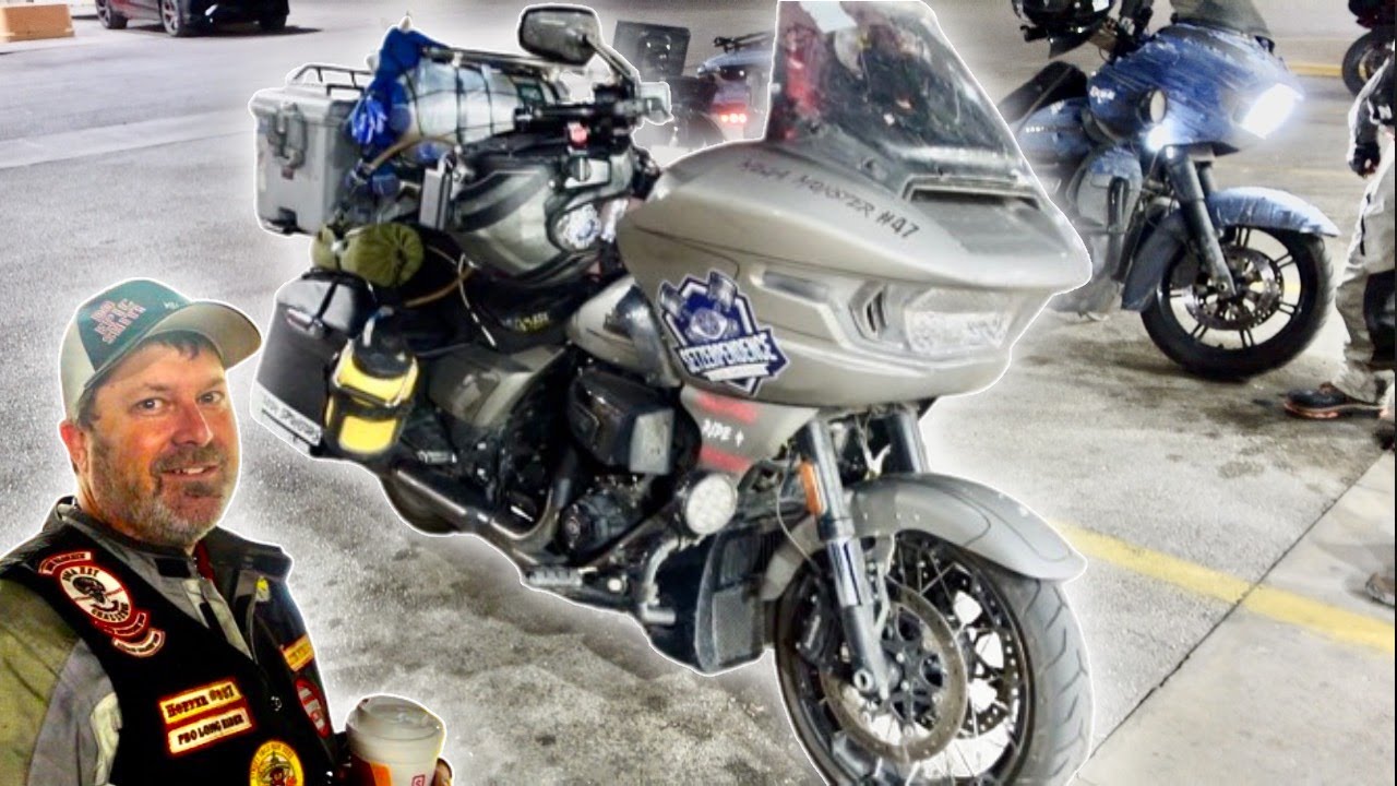 DUDE RODE 100,000 MILES IN 100 DAYS ON A HARLEY... *190k on Odometer ...