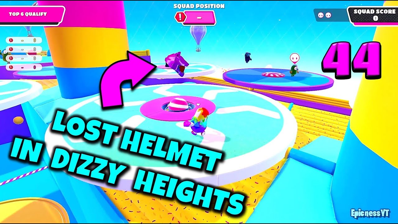 FALL GUYS - Collect the Lost Helmet in Dizzy Heights in Spartan ...