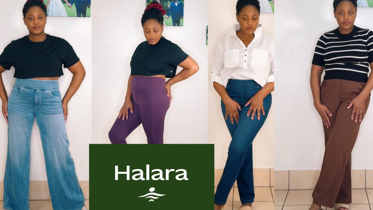 Try on haul HALARA pants and active wear for maximum SOFTNESS & COMFORT ...