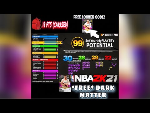 NBA 2K21 MyTEAM - JUSUF NURKIC DARK MATTER LOCKER CODE | 18 PTS IN PARK! - *FREE* 99 OVR LOCKER ...