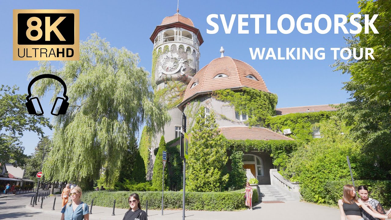 Svetlogorsk Walking Tour ~ 8K 60fps🎧City Walk With Real Ambient Sounds ...