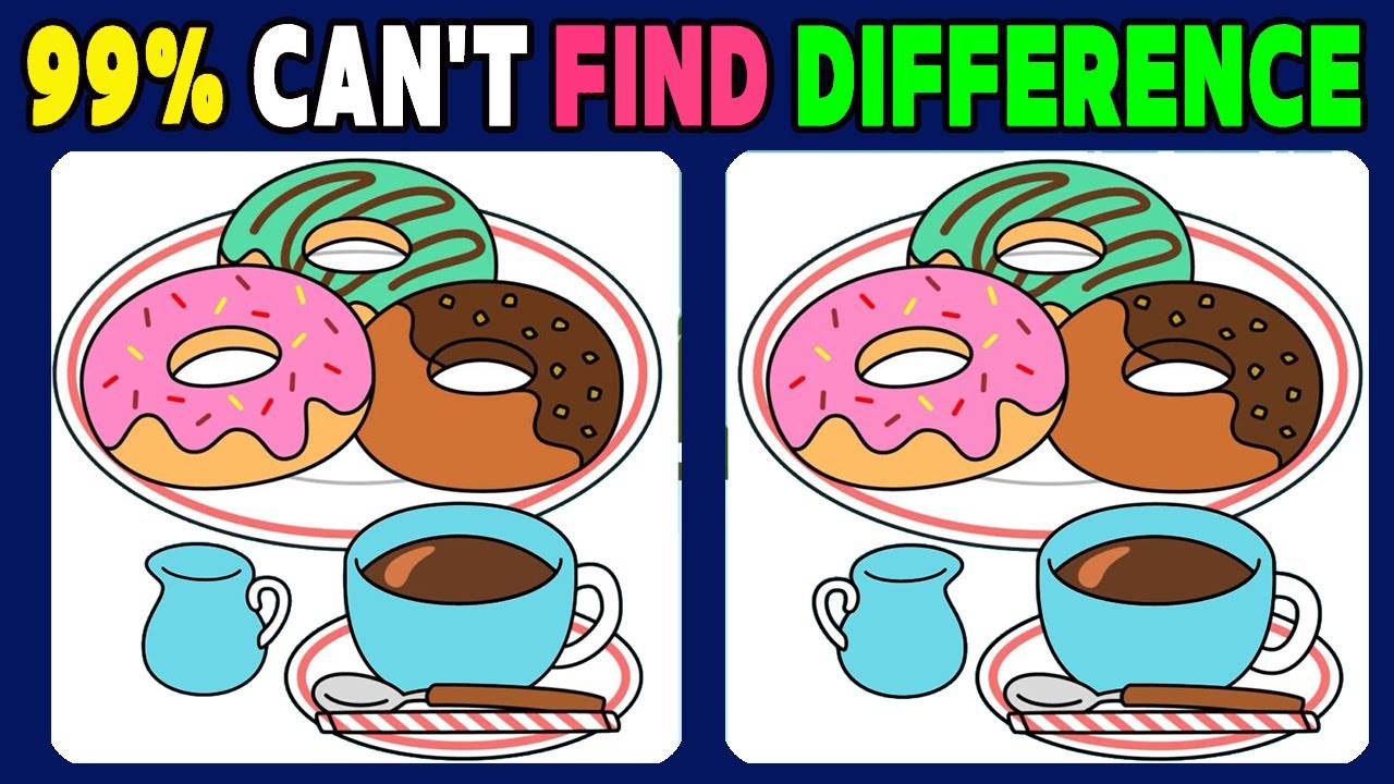 Find the Difference: 99% Of People Can't Find All The Differences 【Spot ...