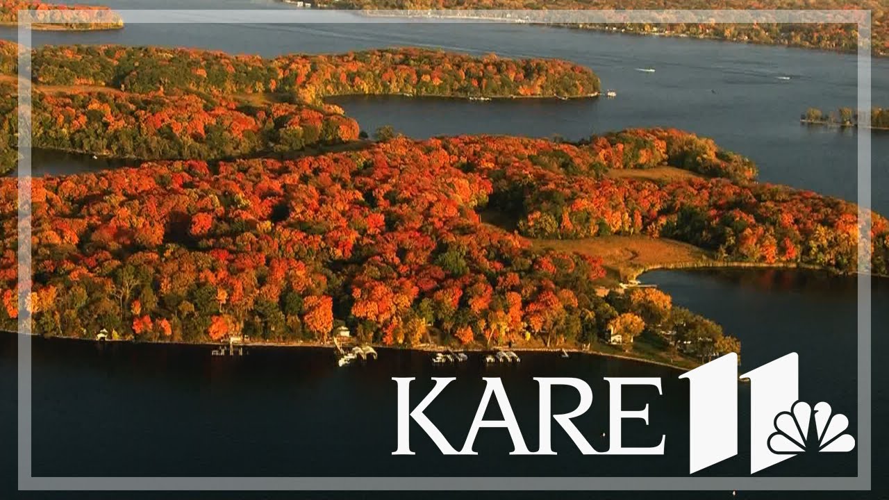Spectacular fall colors on display around Lake Minnetonka - YouTube