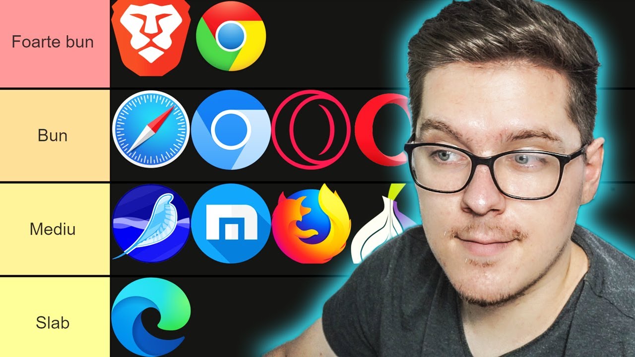 CARE ESTE CEL MAI BUN BROWSER - TIER LIST cu BROWSERE - YouTube