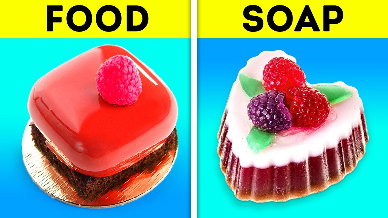 FOOD VS. SOAP || Fantastic Soap DIY Ideas You Can Make At Home - YouTube