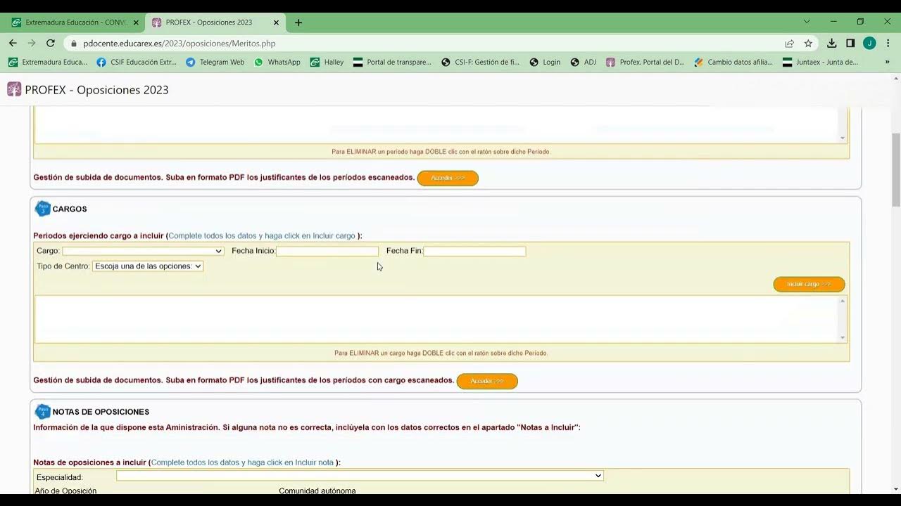Tutorial Csif CumplimentaciÓn De Solicitud Oposicionex2023 Youtube