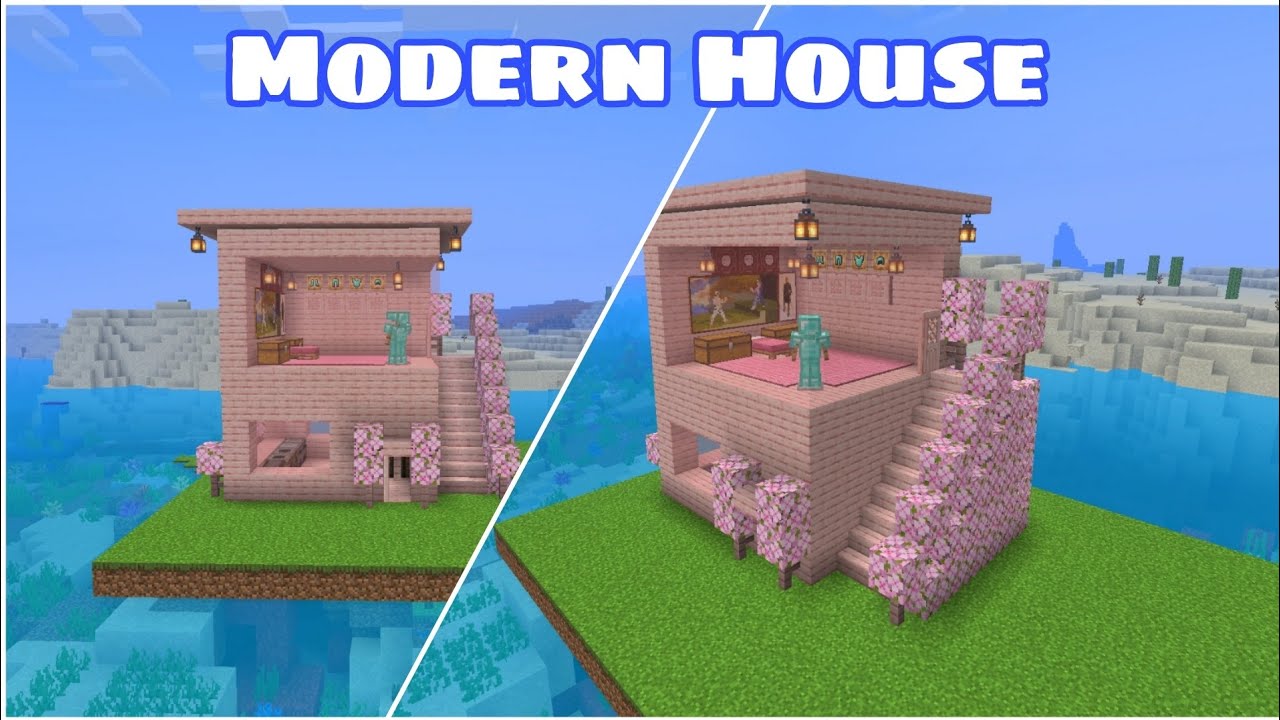 MINECRAFT BEAUTIFUL MODERN HOUSE BUILD TUTORIAL | @KadichurGaming - YouTube