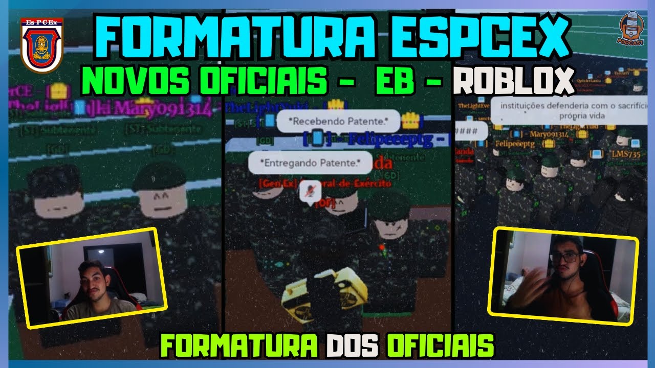 Roblox | A 7ª 𝐅𝐎𝐑𝐌𝐀𝐓𝐔𝐑𝐀 DOS CADETES DA EsPCEx no EXÉRCITO! (E.B. do ...