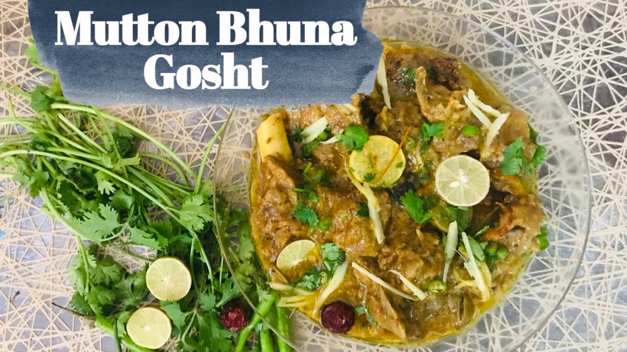 Mutton Bhuna Ghost Recipe Restaurant Style - YouTube