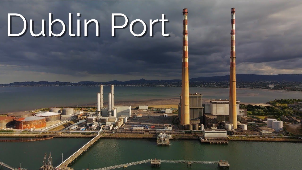 DUBLIN Port [POOLBEG Powerstation] | Ireland | 4K Aerial Film - YouTube