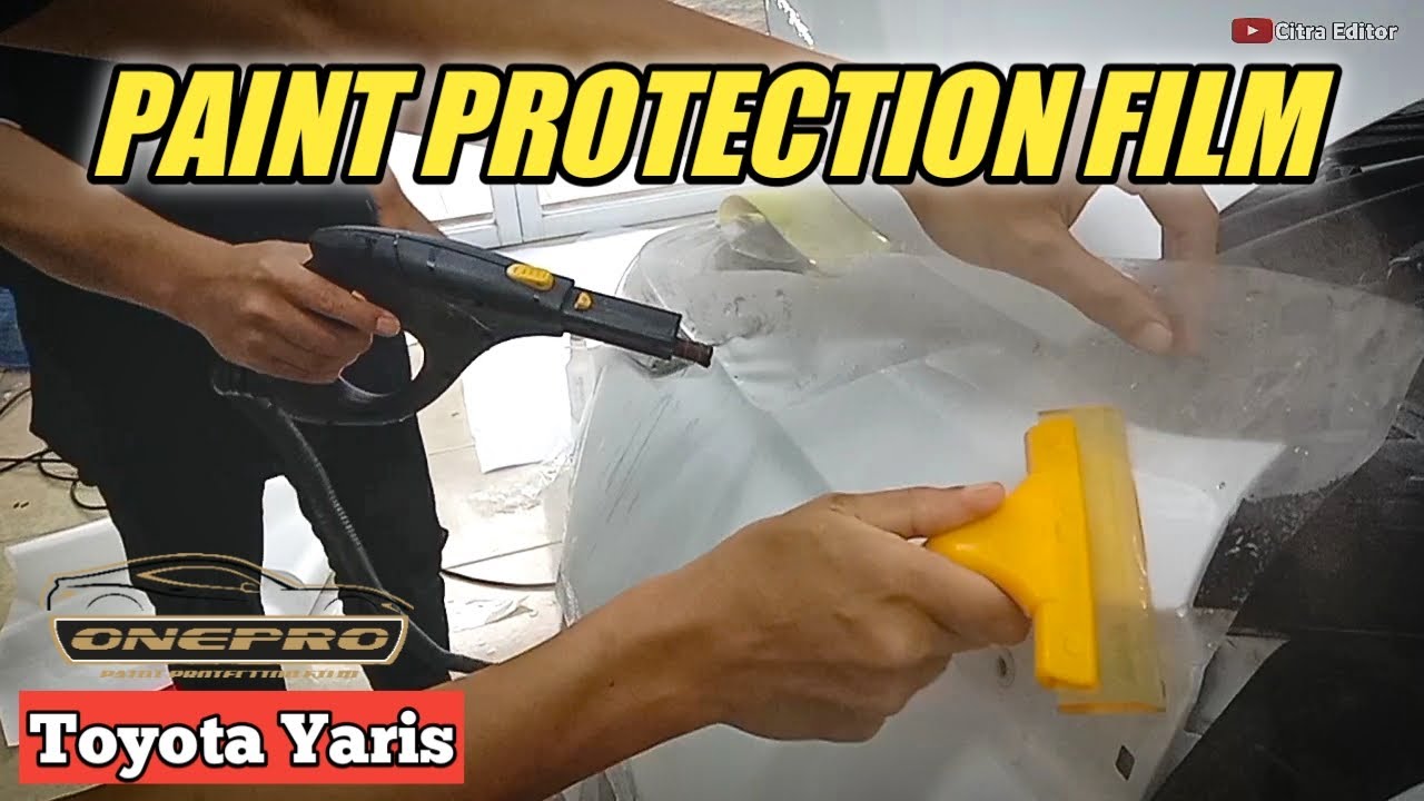 PPF PAINT PROTECTION FILM INSTALLATION TOYOTA YARIS - YouTube