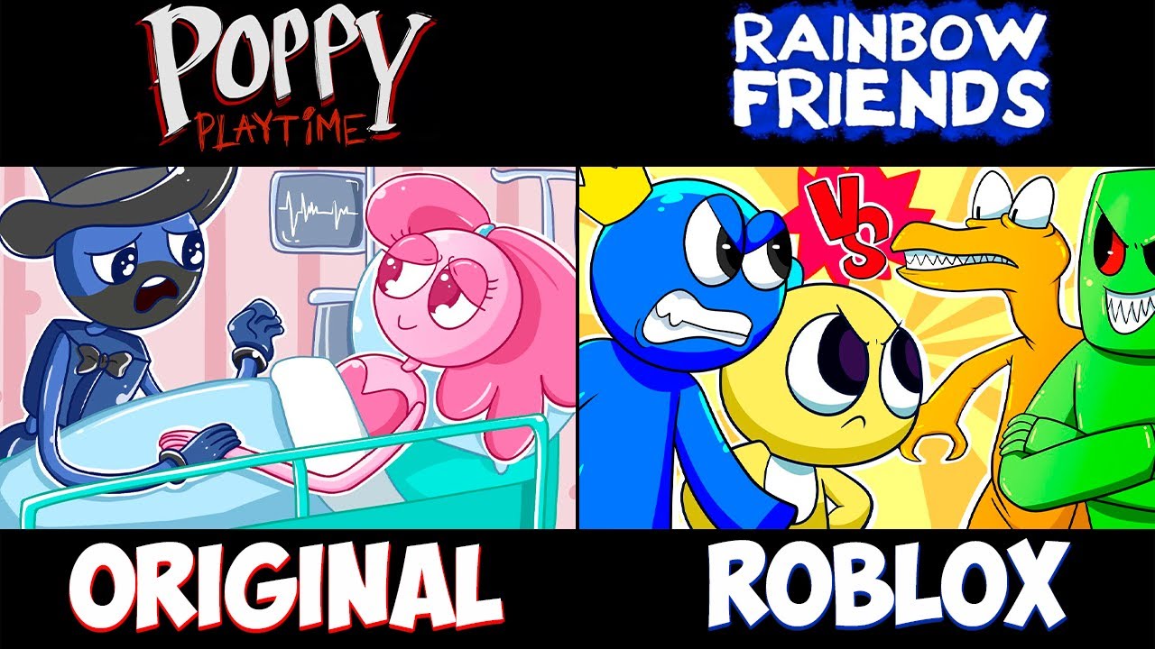Rainbow Friends vs Poppy Playtime Chapter 2 Animation - YouTube