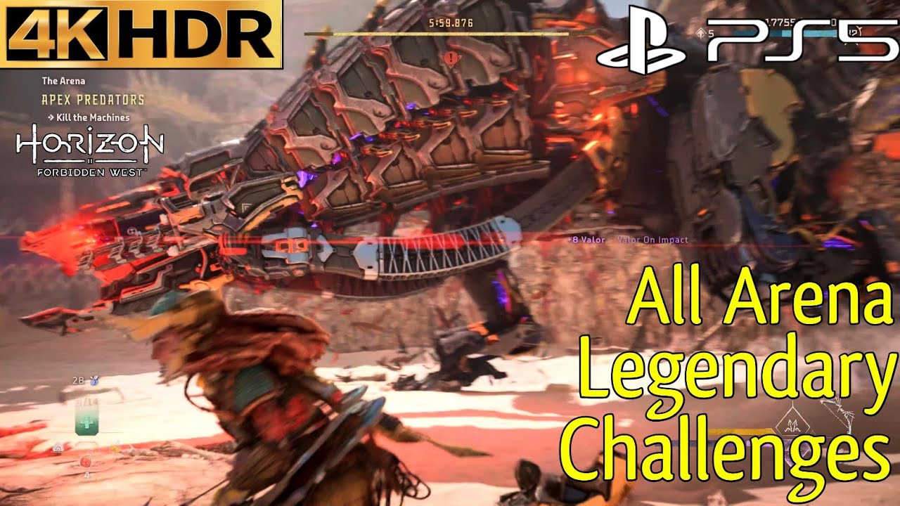 The Arena All Legendary Levels - Horizon Forbidden West Arena All ...