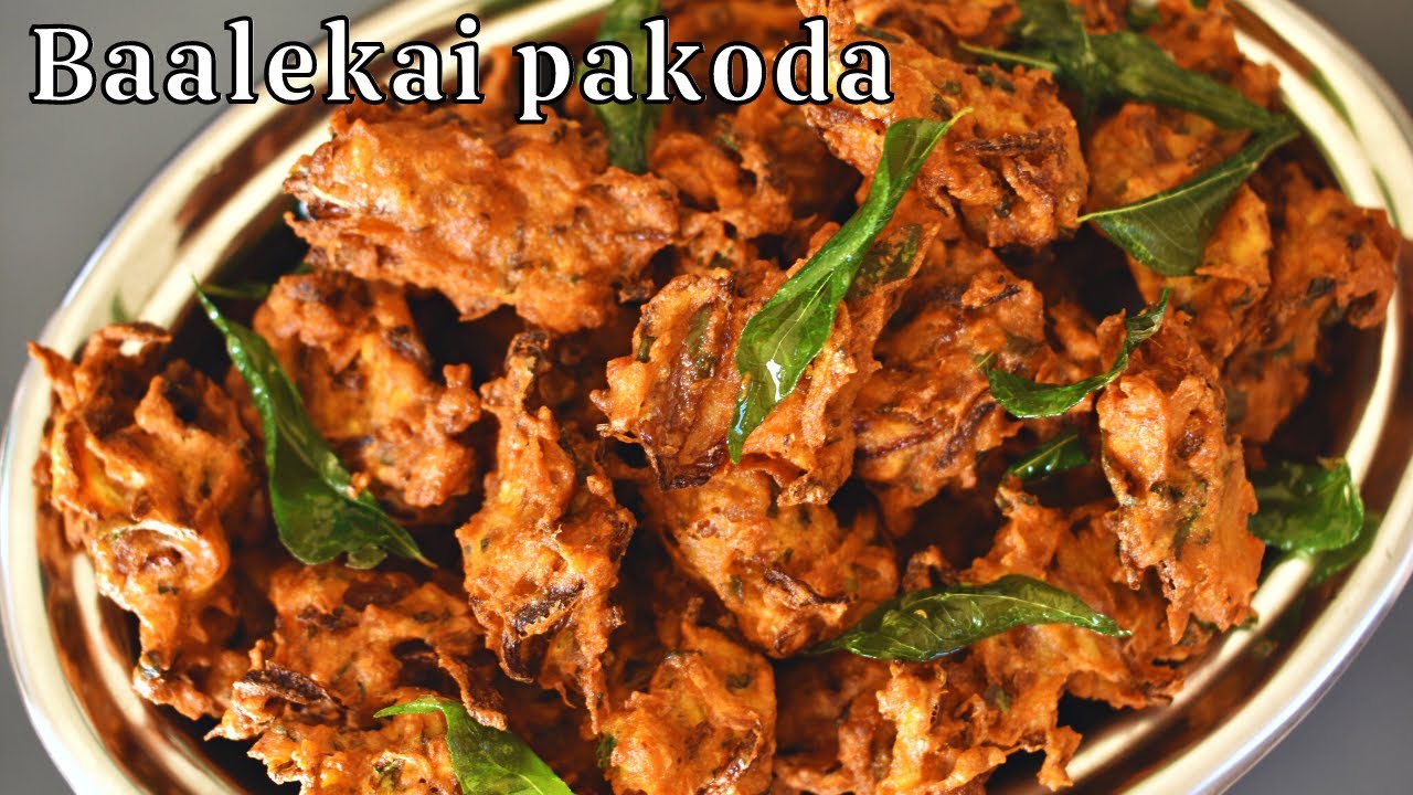 ಬಾಳೆಕಾಯಿ ಪಕೋಡ | unique evening snack | balekai recipe in kannada | raw ...