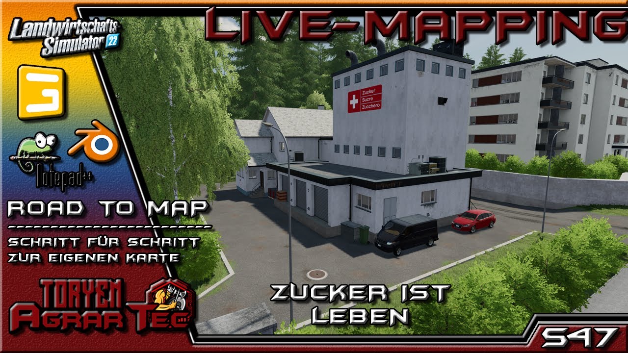LS22 - Road2Map - S47 - Live-Mapping von meiner Karte - YouTube