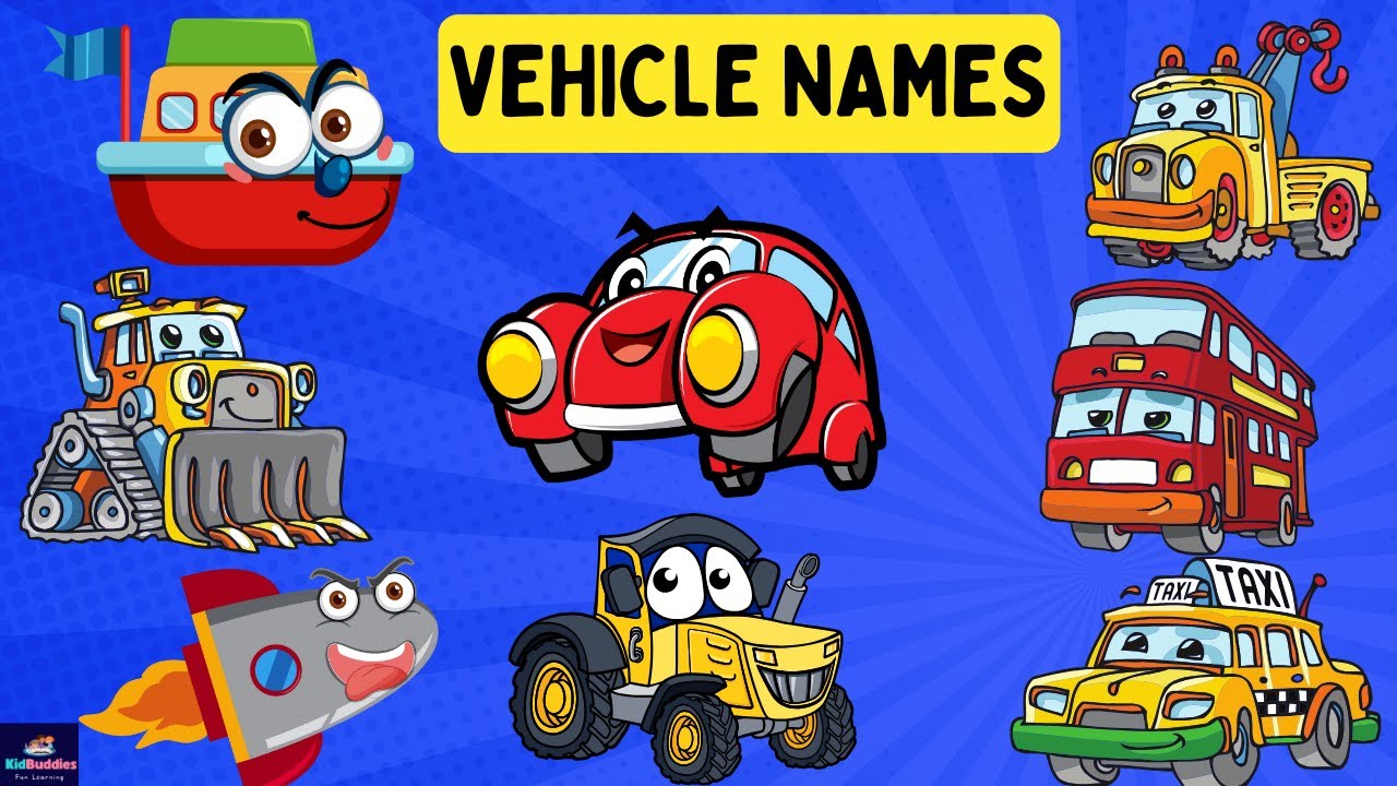 Learn Transport Names| Vehicles Name | Mode of Transport | Basic ...