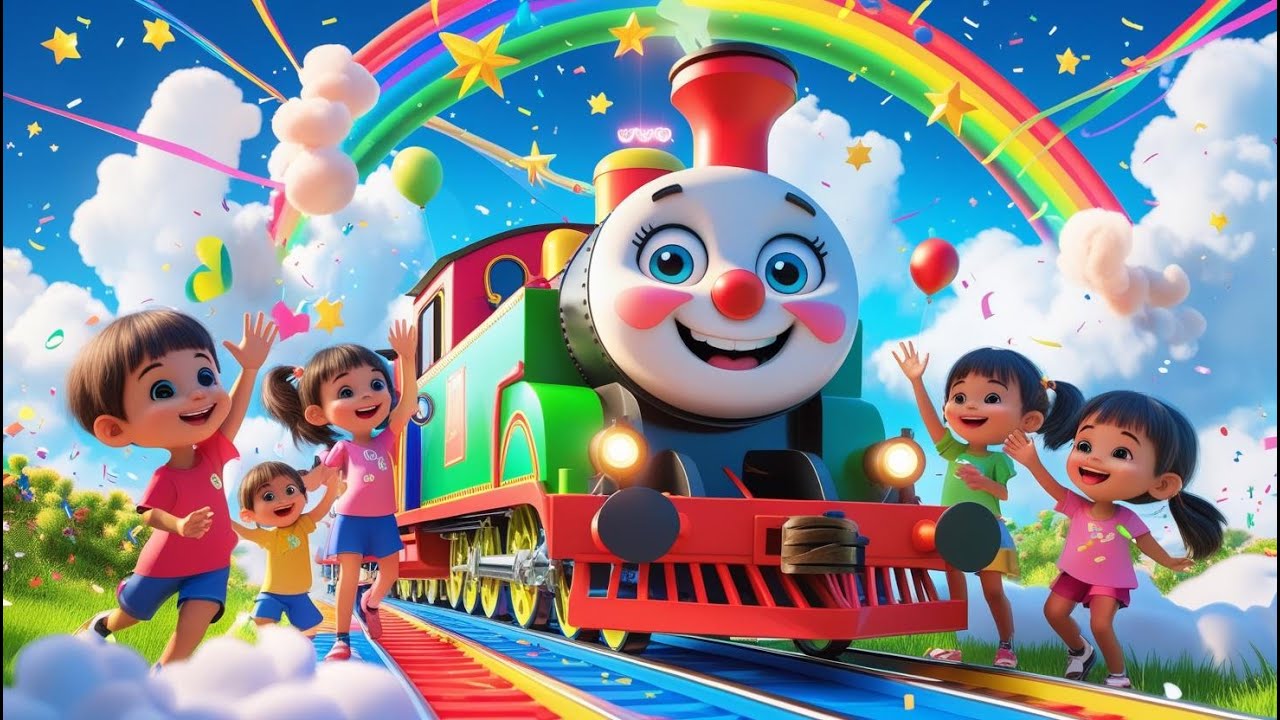 🎵 The happy train / Fun Summer Kids Song | 3D Animated Music Video for ...