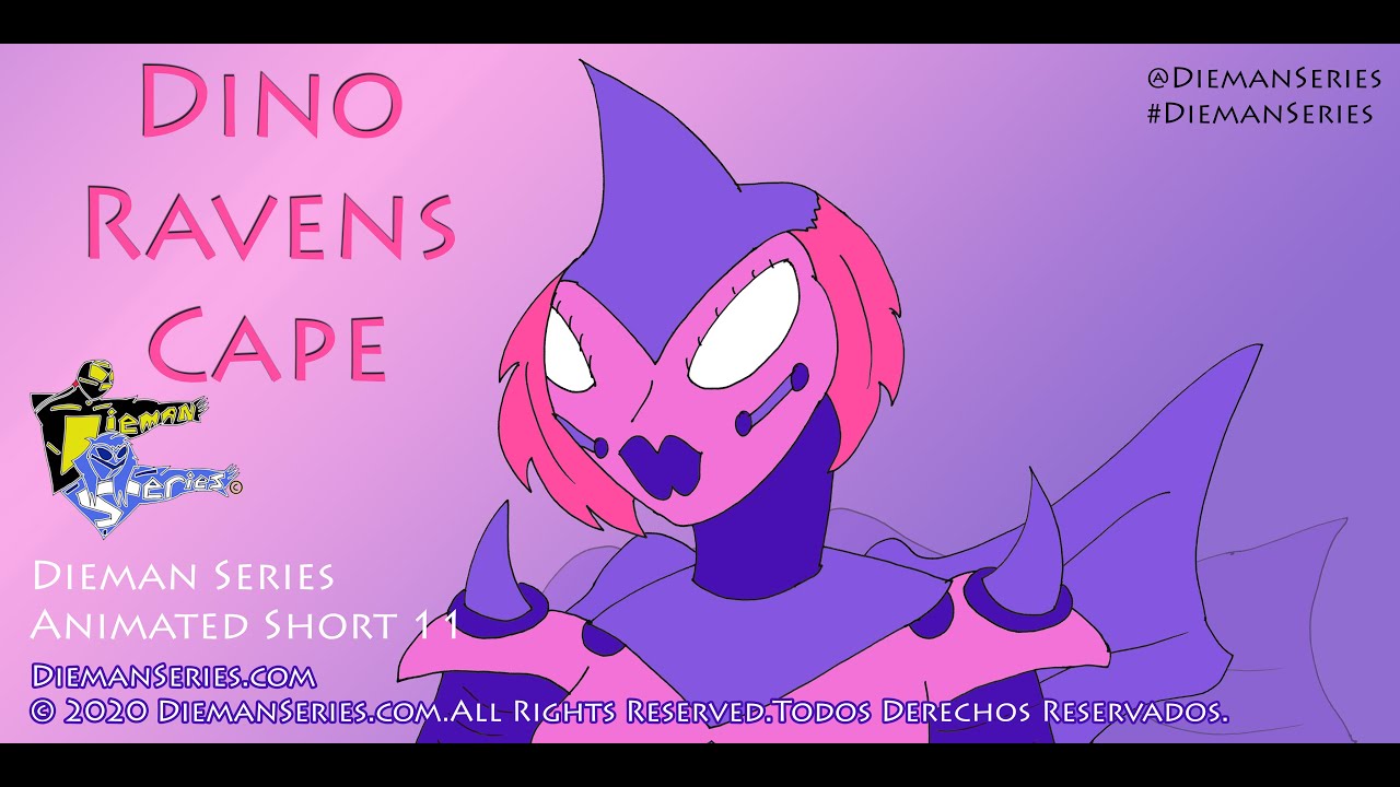 Dieman Series short 11 Dino Ravens cape - YouTube