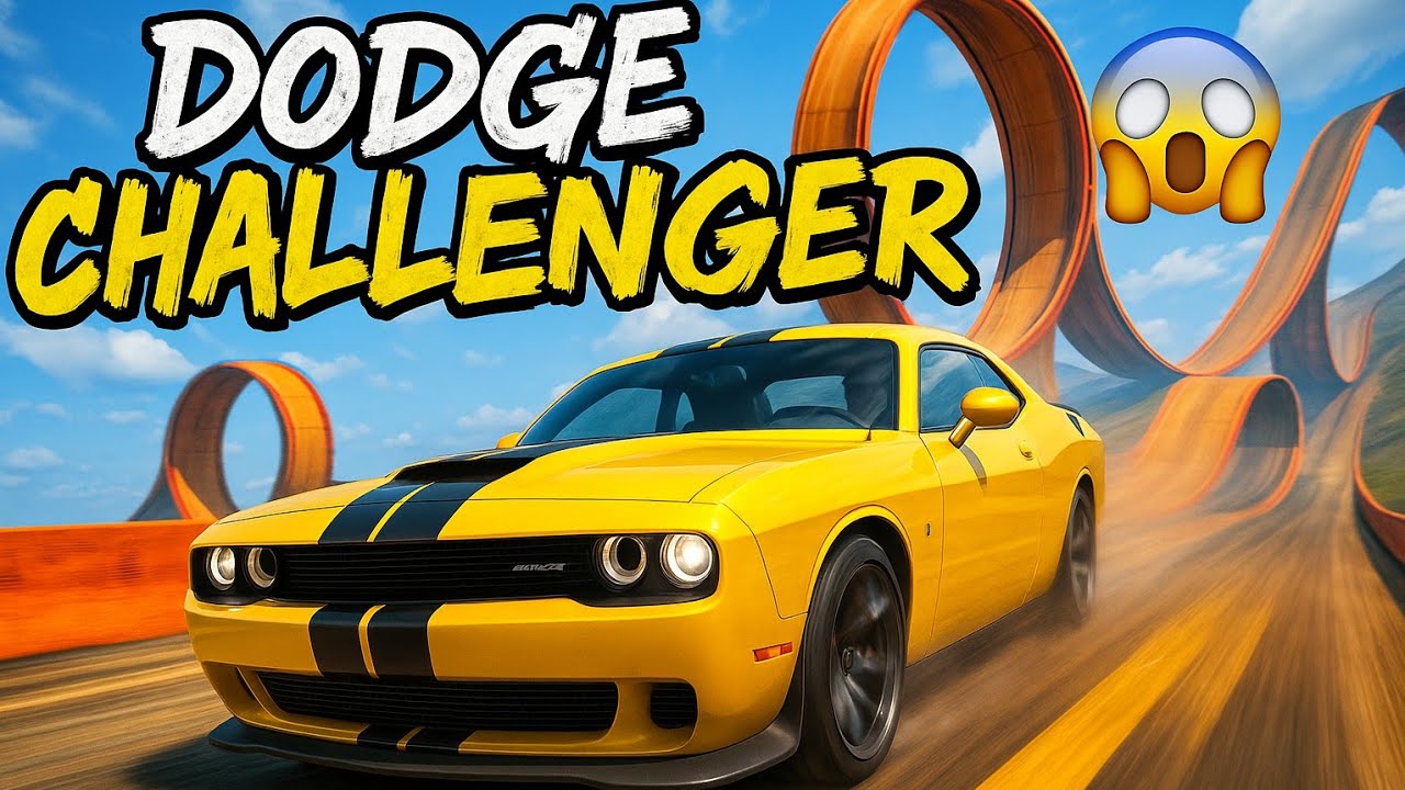"Dodge Challenger Takes on Crazy Loops! | Monster Truck Stunt Level 1 ...