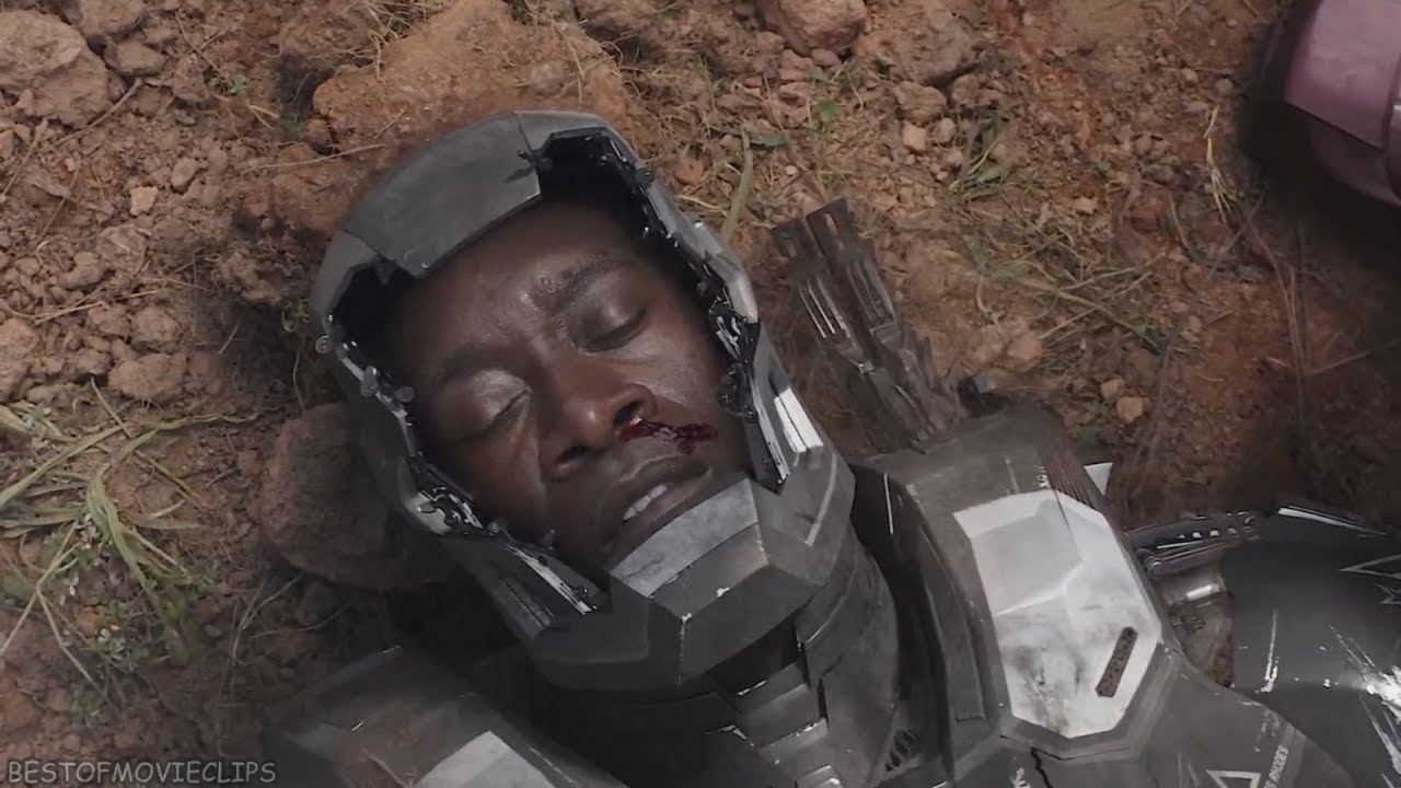 War Machine Falls Scene – Captain America Civil War (2016) IMAX Movie ...