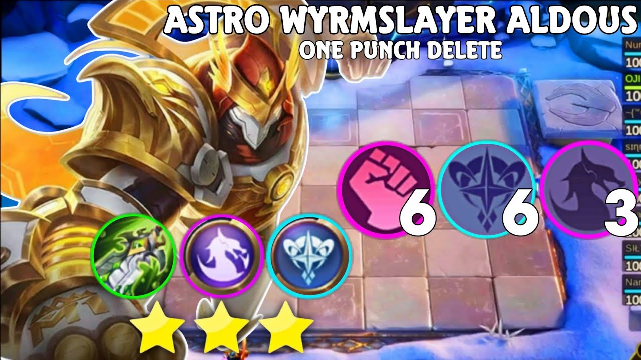 NEW META HYPER 3 STAR ASTRO WRYMSLAYER ALDOUS | ONE PUNCH DELETE MLBB ...