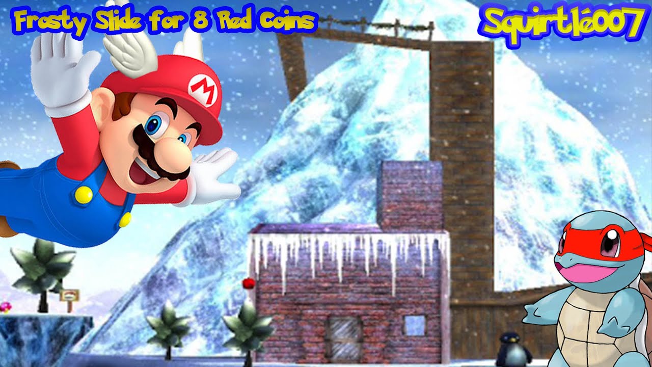 04 FROSTY SLIDE FOR 8 RED COINS COOL, COOL MOUNTAIN SUPER MARIO 64 ...