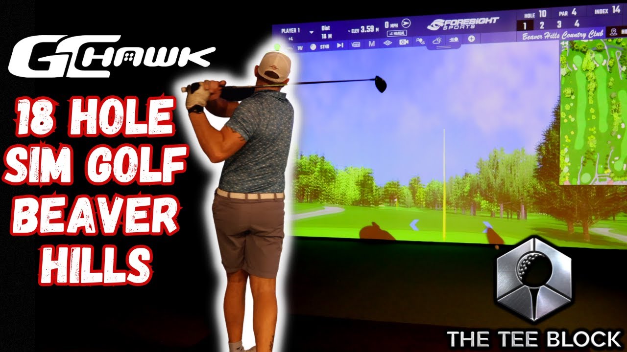 GC Hawk - 18 Hole Sim Golf on Crazy Indoor Sim Facility! - YouTube