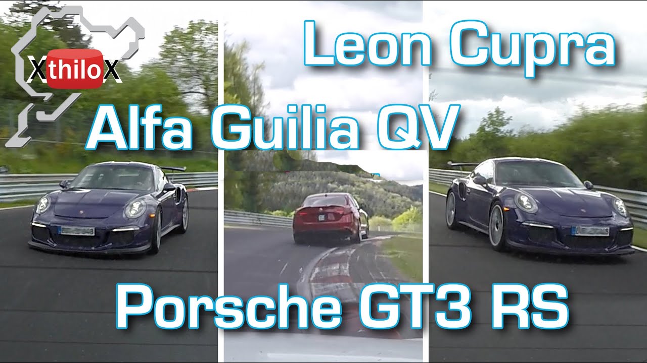 new ALFA ROMEO GIULIA QUADRIFOGLIO QV + Seat Leon Cupra + GT3 RS on ...
