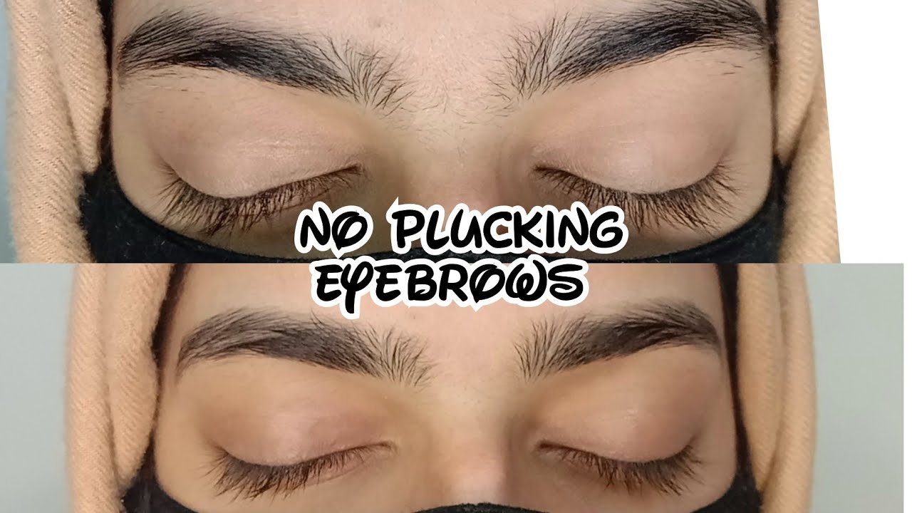 How to get perfect eyebrows without plucking | no plucking eyebrows ...