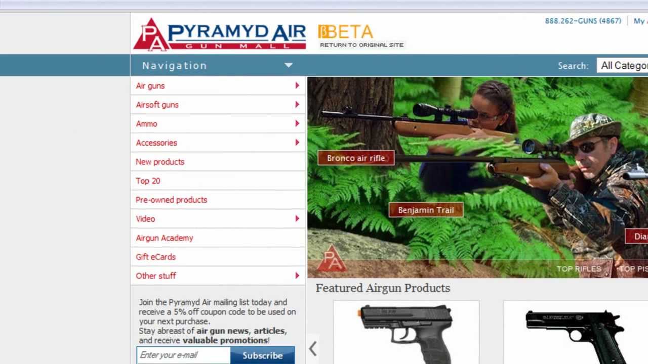Pyramyd Air new web site! - YouTube