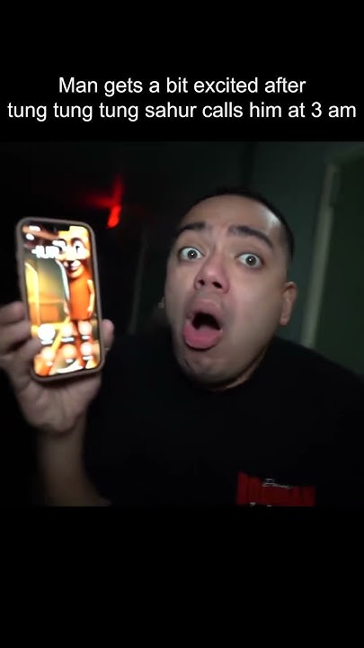 Man gets excited after tung tung tung sahur calls him at 3 am #tungtungtungsahur #arcadecraniacs ...