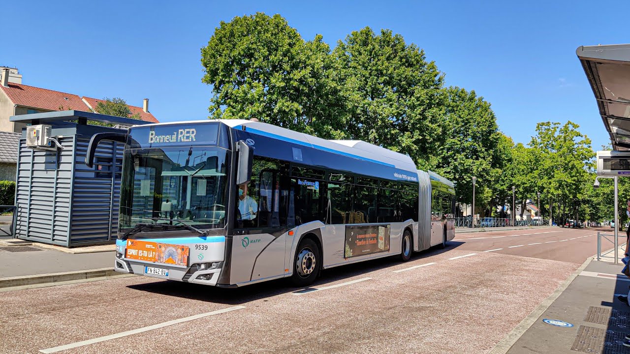 Ligne de Bus RATP 393 | Solaris Urbino 18 IV GNC N°9539 - YouTube