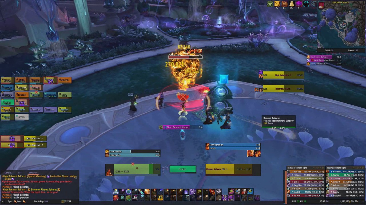 WOW - Legion : Blooded vs High Botanist Tel'arn Heroic - YouTube