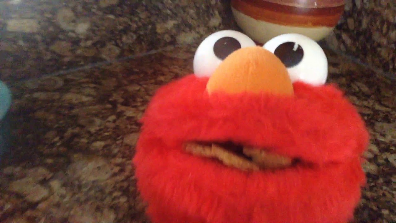 Random Elmo I found in my basement eating cookies - YouTube