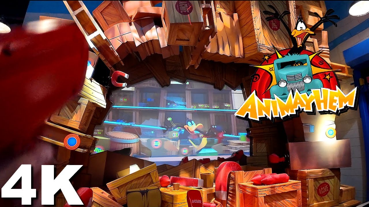 Ani-Mayhem [On-Ride 4K POV] - Warner Bros. World Abu Dhabi - YouTube