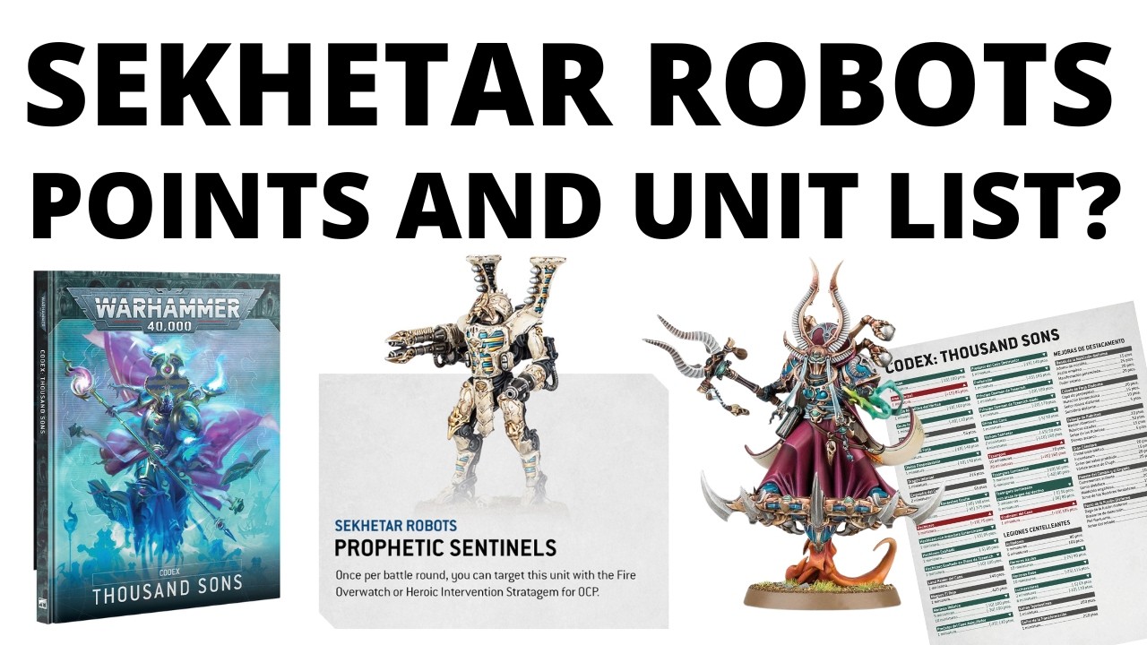 First Thousand Sons Rules Reveals - Sekhetar Robots, Unit List +Points ...